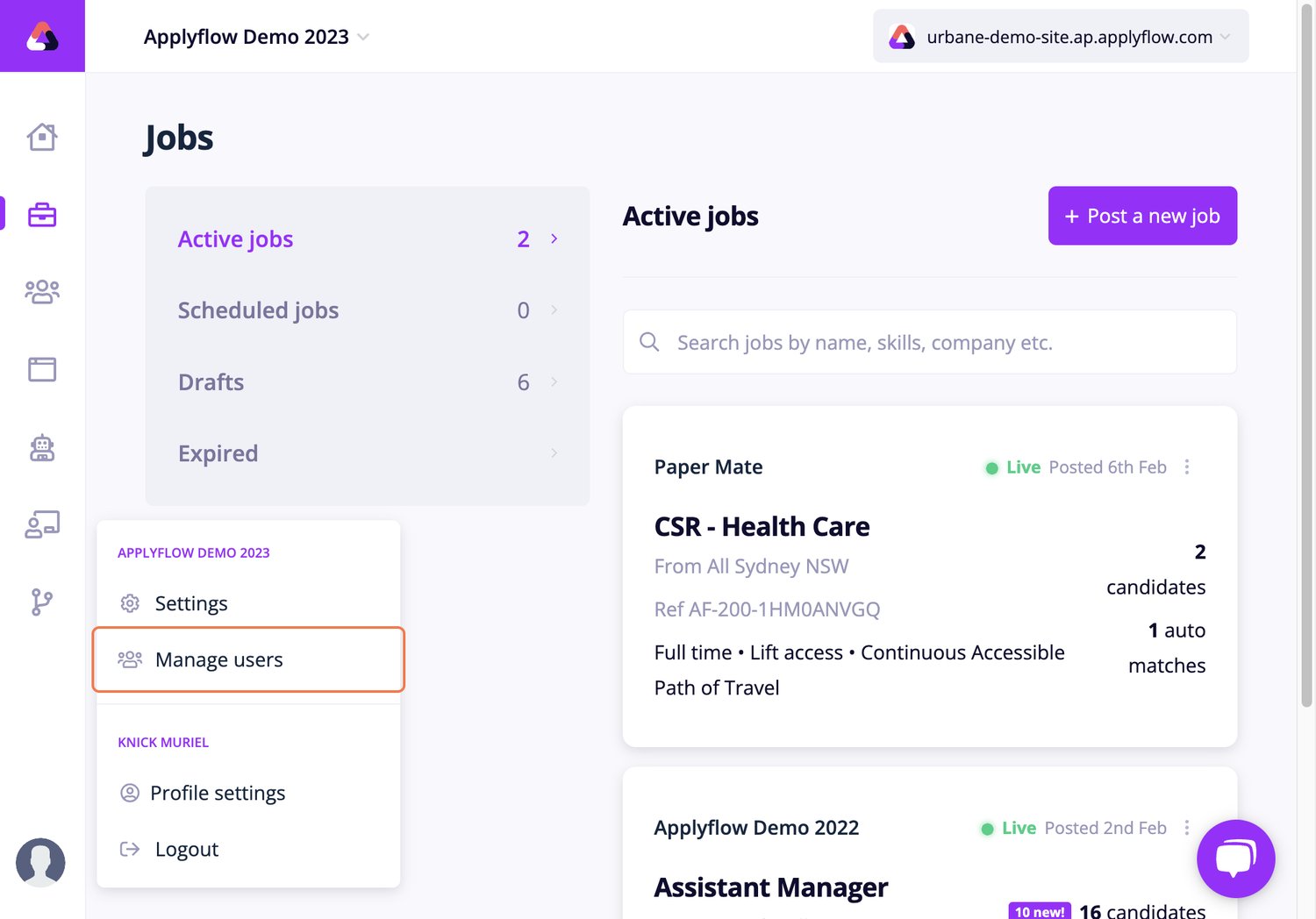How to Create a User(s) in Applyflow Portal?